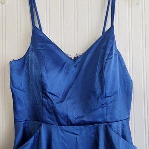 City Studio | Dresses | City Studio Womens Blue Lace Back Fit Flare ...